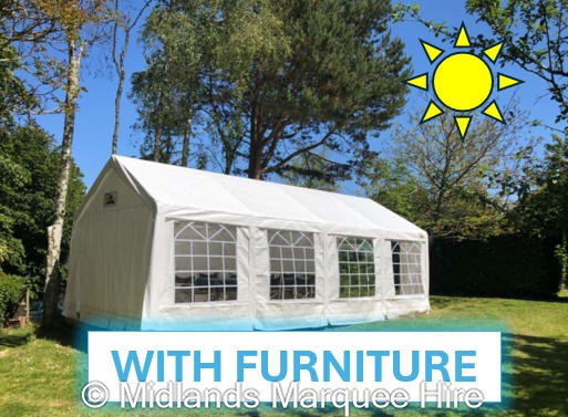 4m x 8m Gala Tent Marquee and Furniture - Hire in Birmingham, Sutton ...